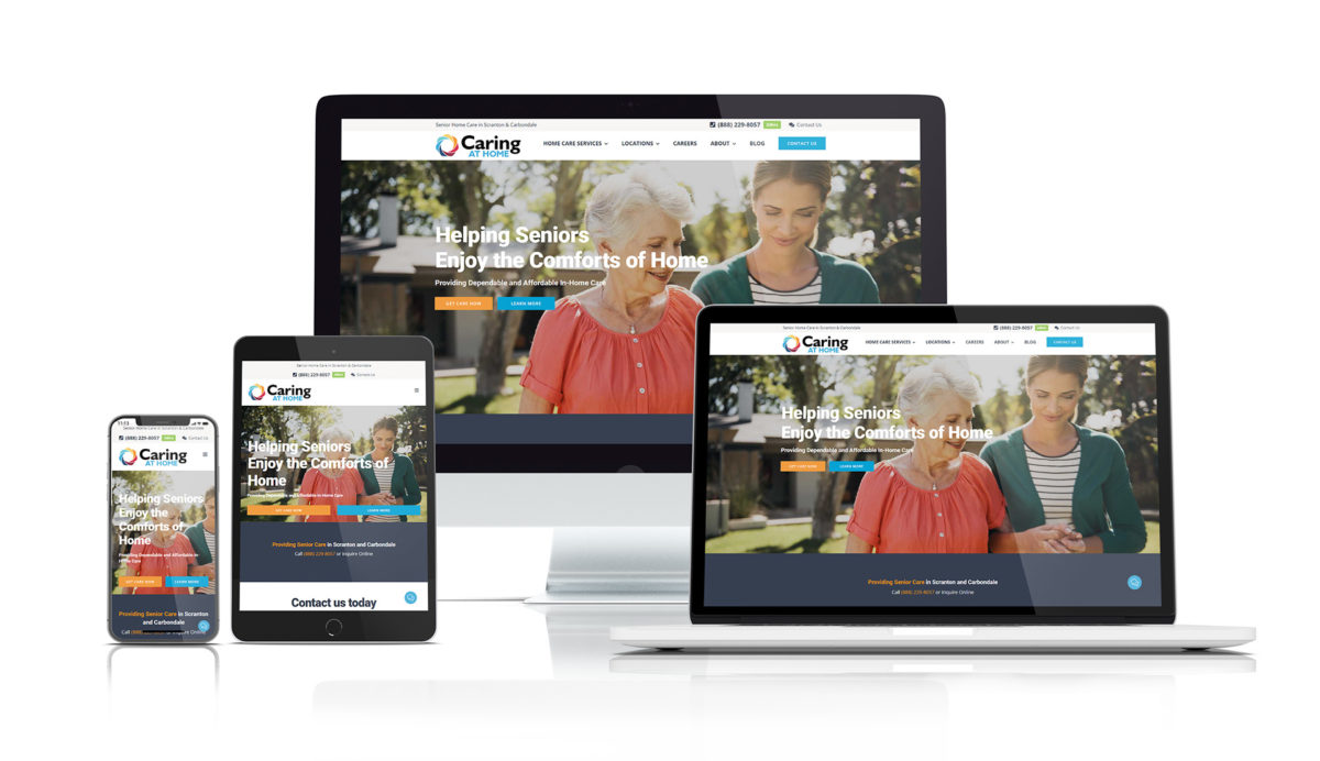 Home Care Website Design - Theme 1 - Home Care Marketing Pros